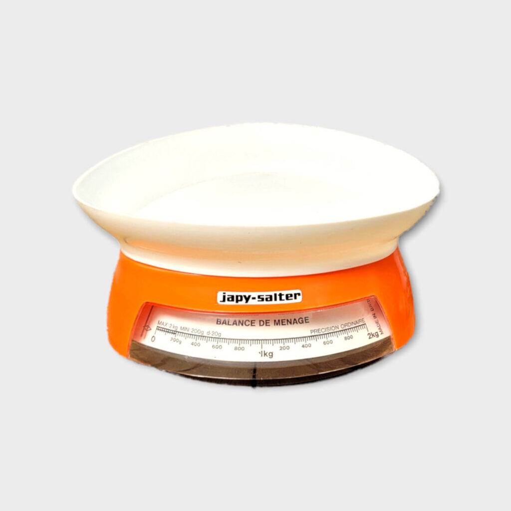 Balance vintage orange Japy Salter 1970s | Coucou Retro