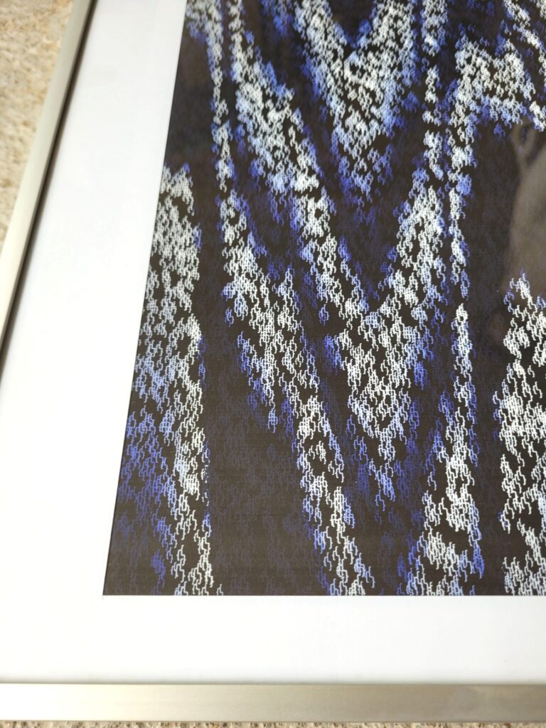 Tableau impression art ascii fractal | Coucou Retro