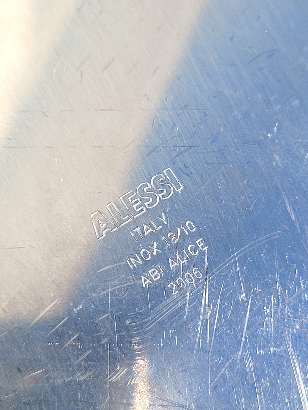 Coupe design Alessi Resonance 56cm inox | Coucou Retro